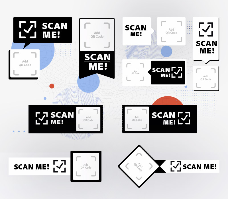 Standart QR Code Frames Standart QR Code Frames