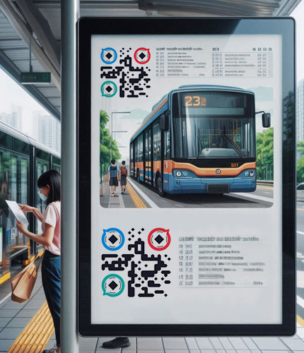 QR Code Matic | Usos dinámicos del código QR para el transporte público